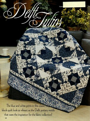 Delft Tulips Quilt Pattern Pieced MC | eBay