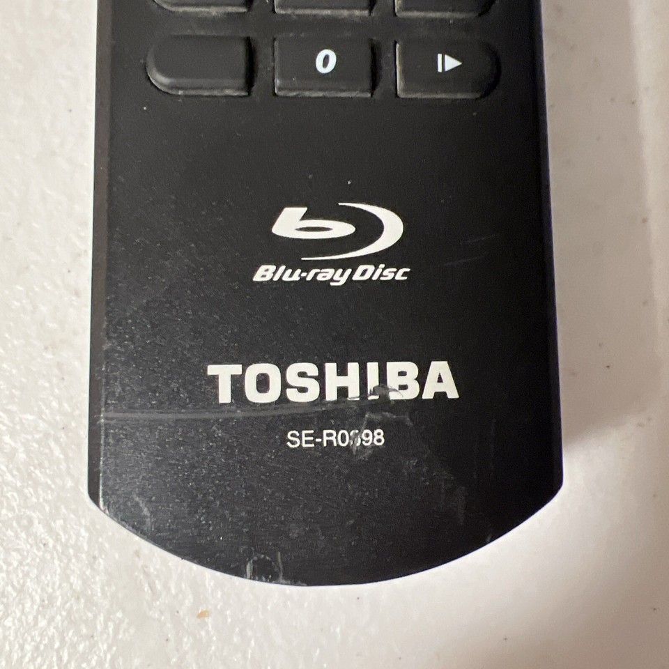 Genuine OEM Toshiba SE-R0398 Blu-ray Disc Player Remote Control -Tested ...