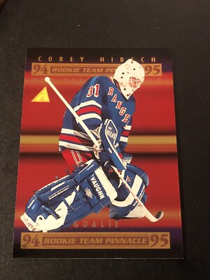 1994-95 Pinnacle Rookie Team Foil Corey Hirsch Jamie Storr Rookie #RTP1 ...