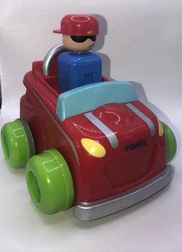 Tomy Push 'N Go Car With Figure 2010 Pre School Toy Racing Red Green | eBay