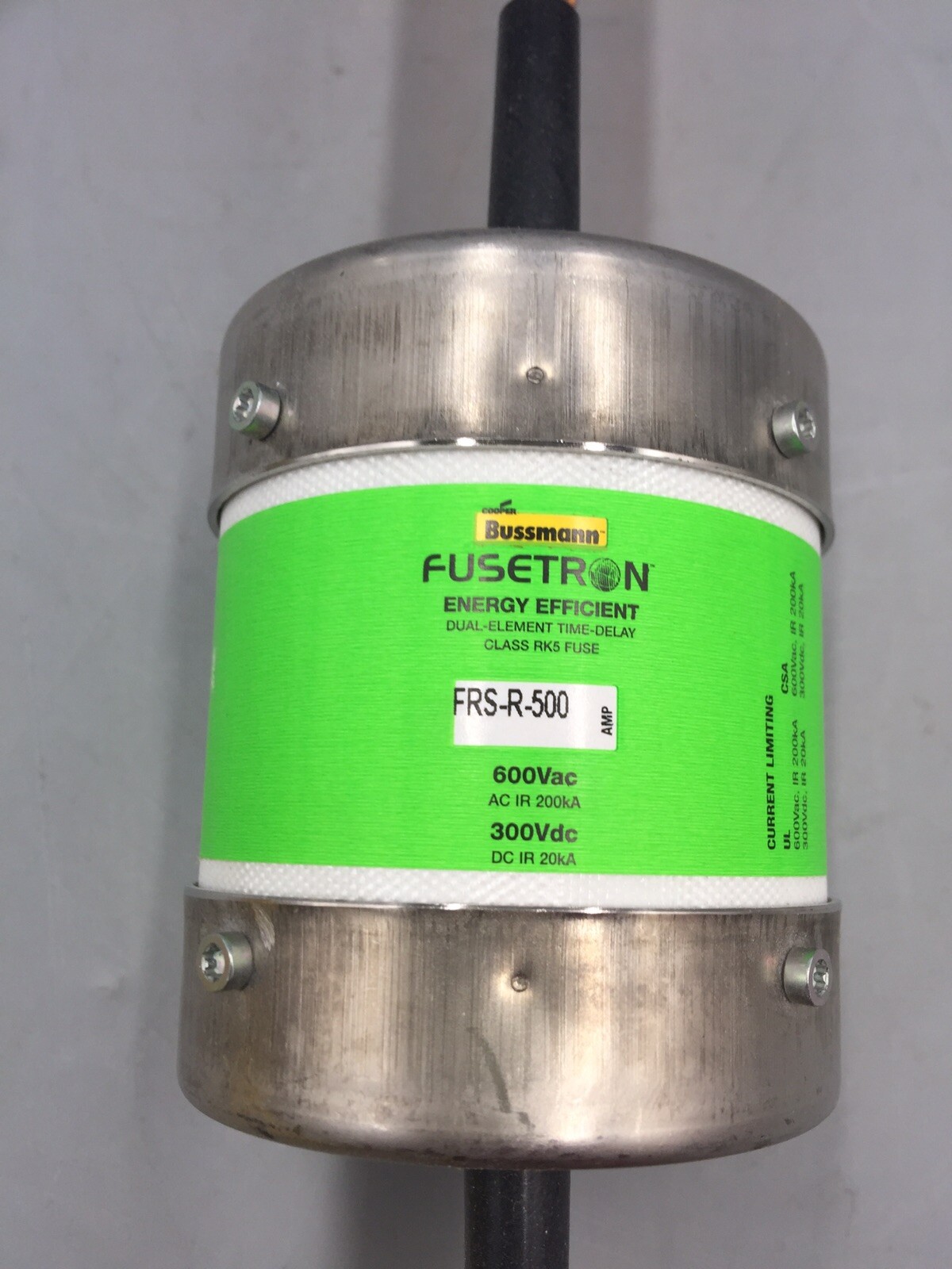Cooper Bussmann Frs-r-500 Fusetron Time Delay Fuse 500a 600v for sale ...