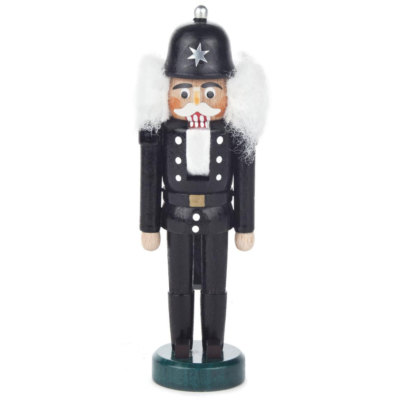 Handcrafted Wooden Mini Law Enformant Police Officer German Nutcracker ...