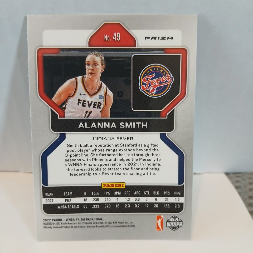 2022 Panini Prizm WNBA Green Prizm #49 Alanna Smith Fever C50 | eBay
