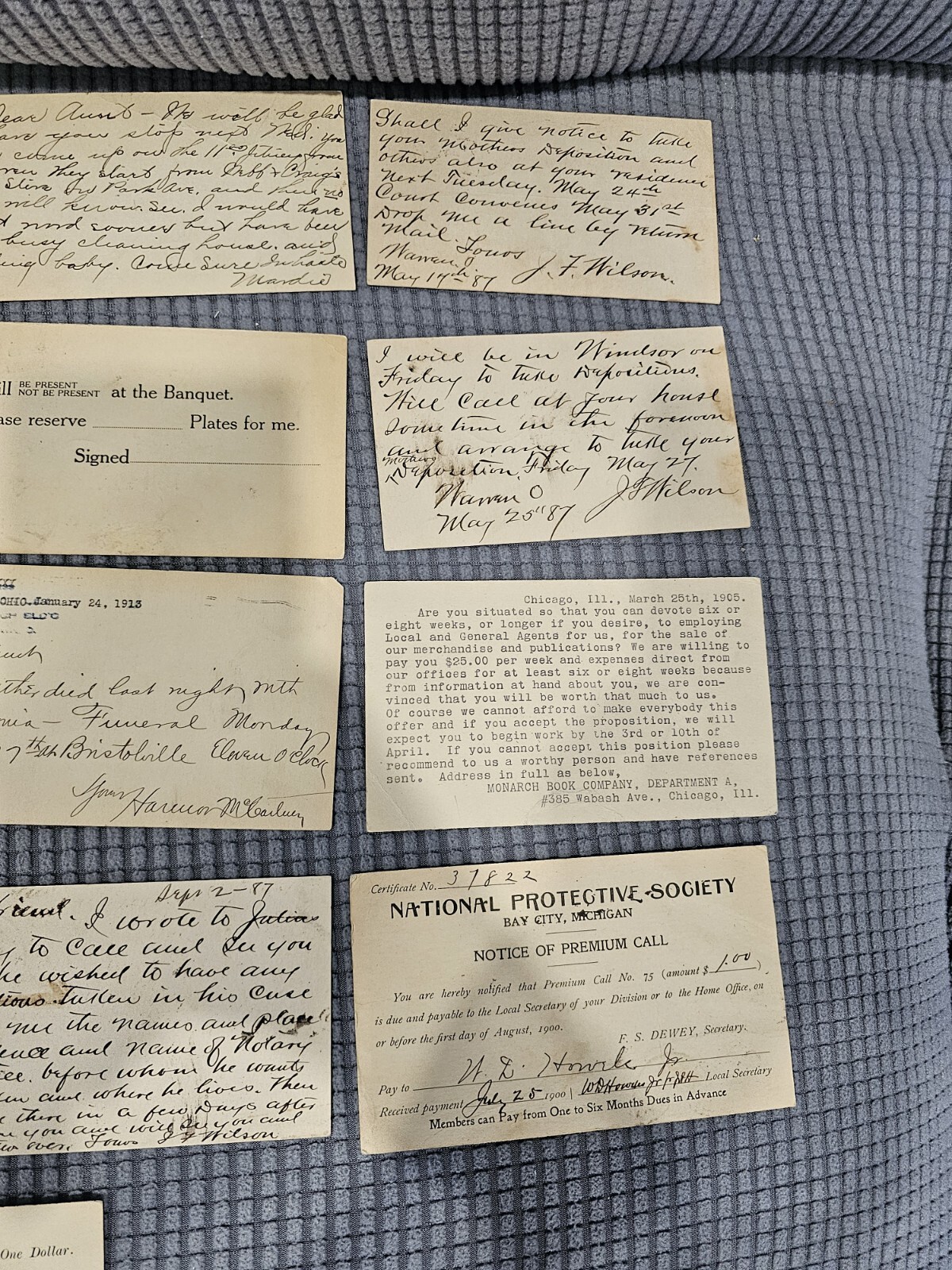 Lot of Thirty-Three (33) One Cent Postcards - Late 1800 - Early 1900s ...