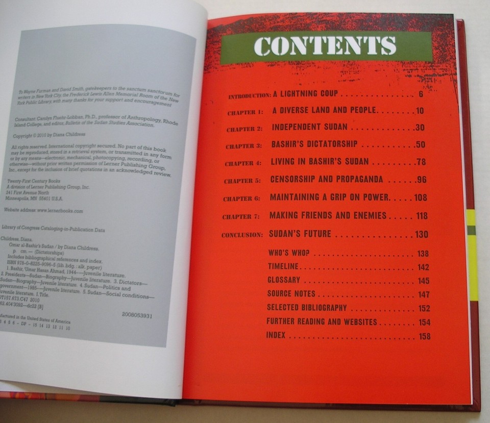 OMAR AL-BASHIR'S SUDAN (DICTATORSHIPS SERIES) *BOOK BY DIANA CHILDRESS ...