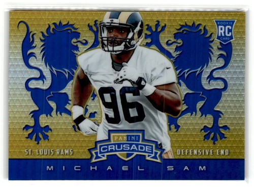 Michael Sam St. Louis Rams 2014 Panini Rookies & Stars Rookie Crusade ...