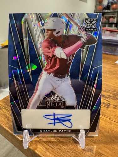 2024 Leaf Metal Baseball #/12 SSP Braylon Payne Top Prospect RC Auto🔥📈 ...
