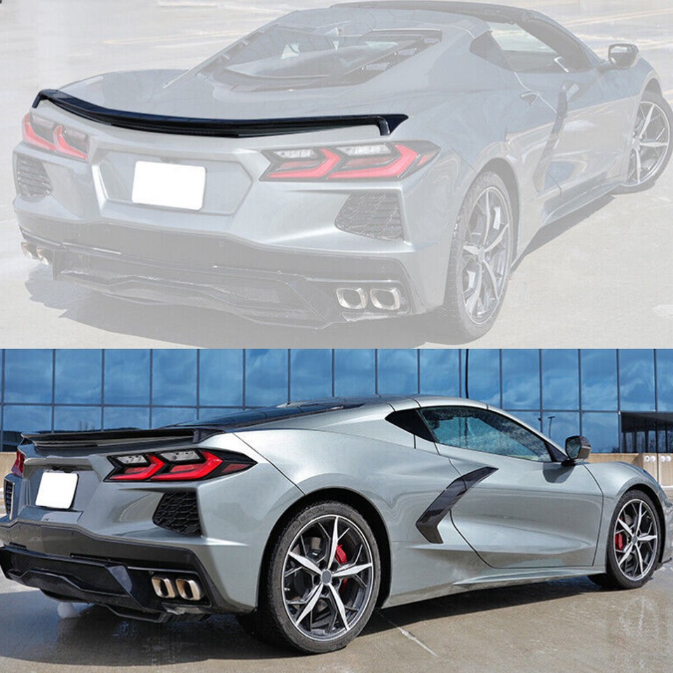 Carbon Flash Painted Z51 Style Rear Spoiler For 2020-2024 Corvette C8 ...