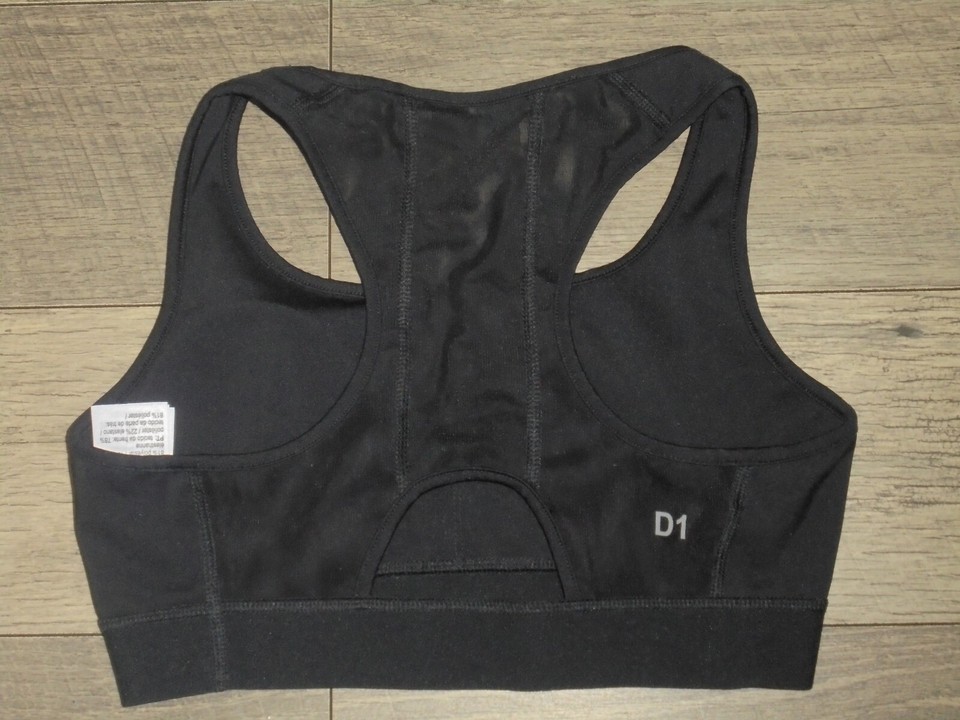 Asics D1 black sports athletic bra size M | eBay