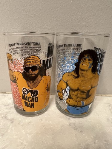 WWF WWE Collector Cup Ultimate Warrior Macho Man King Randy Savage Hulk ...