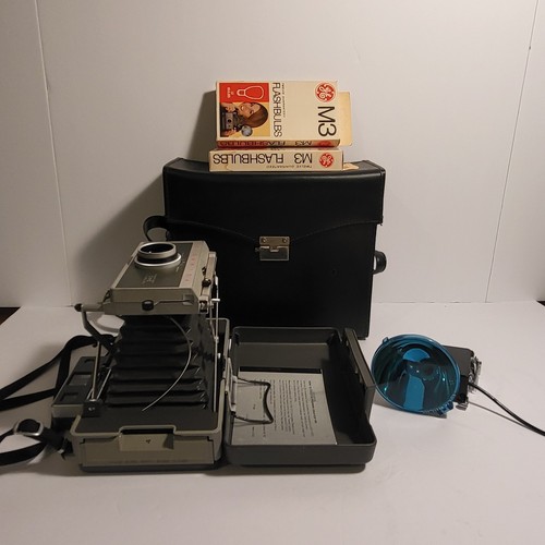 Vintage Polaroid 340 Land Camera With Case And Accessories Untested | eBay