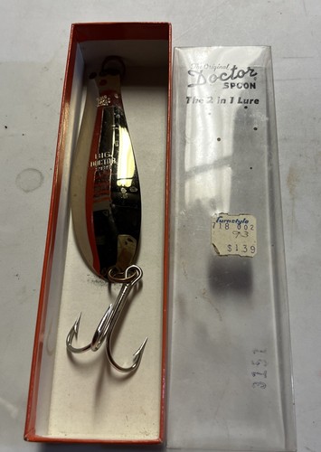 The Original Doctor Spoon 2 In 1 Lure Big #285 Gold Brainerd Bait Co ...