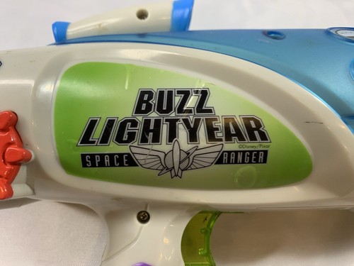 2011 Toy Story Buzz Lightyear Space Ranger Ping Pong Ball Launcher Gun ...