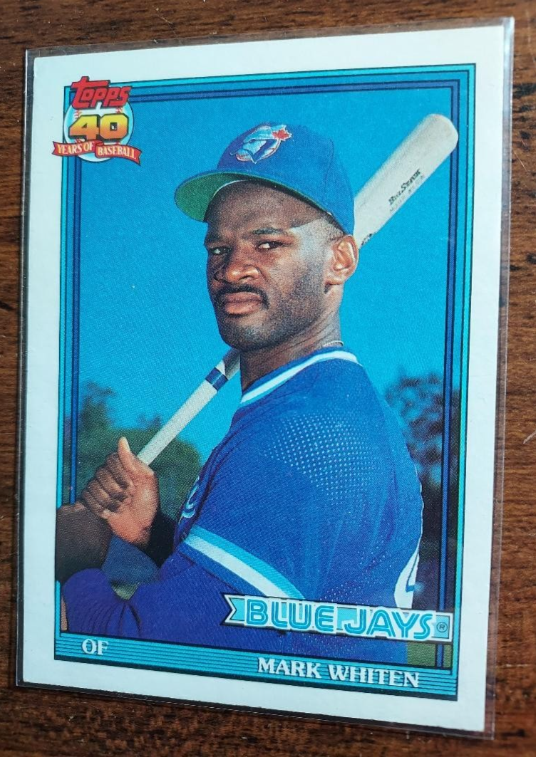 Mark Whiten #588 - Toronto Blue Jays - 40 Years of Baseball - 1991 ...