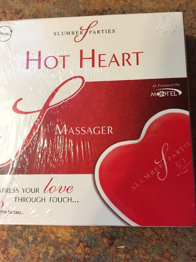 Slumber Parties Hot Heart Massager New And Fur Covered Handcuffs With