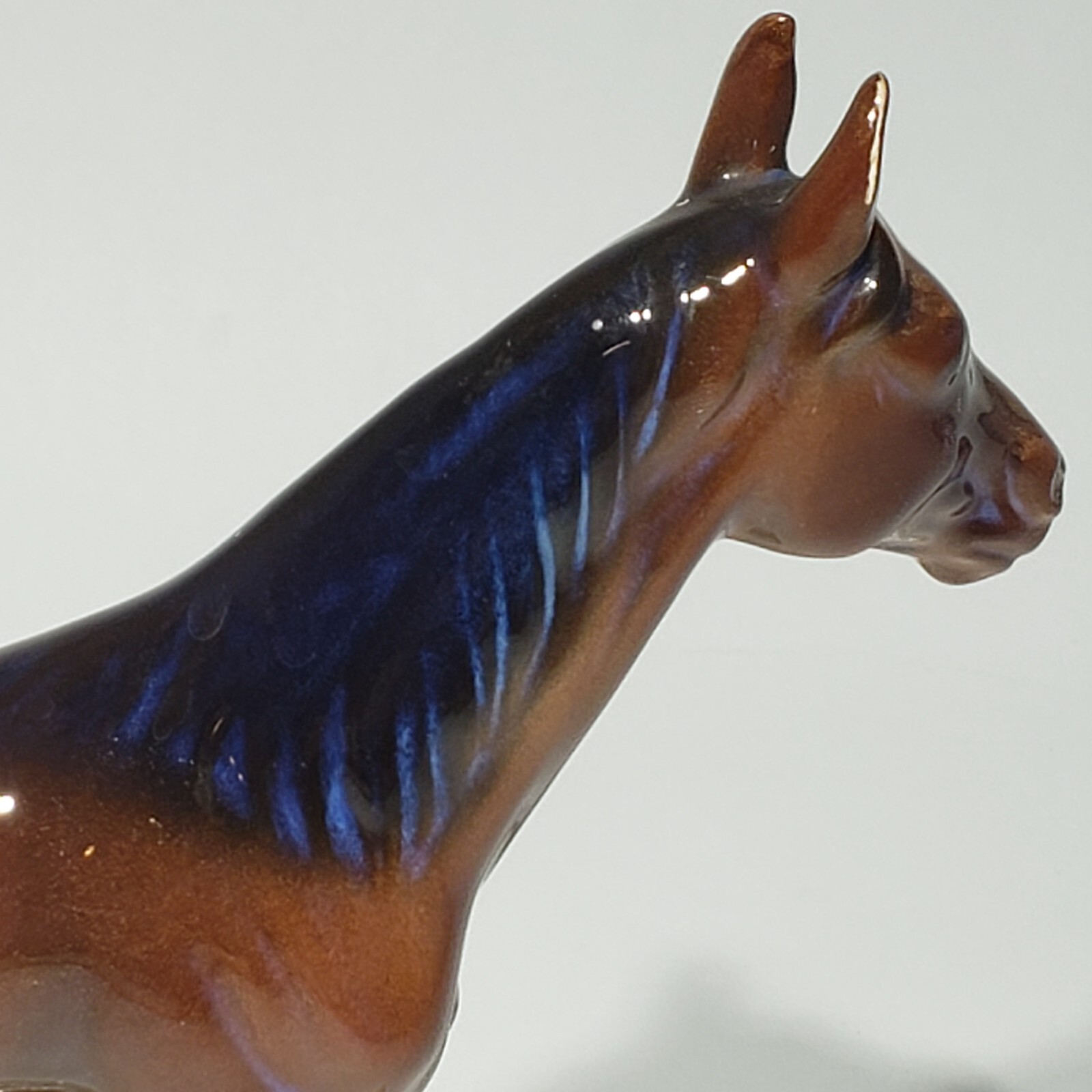 VTG Hertwig Katzhutte Porcelain Brown Horse Figurine On Base Germany ...