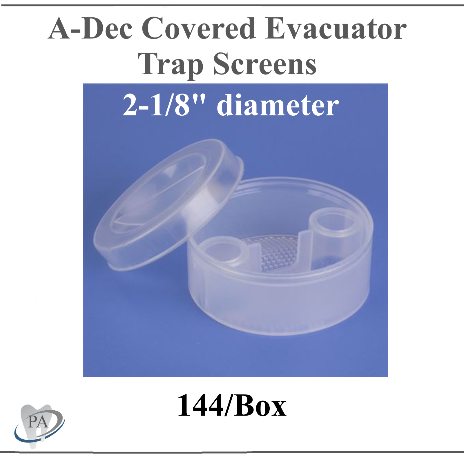 Dental Covered Vacuum Canister Screen 2- 1/8", Beaverstate, Adec, DCI ...