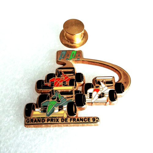 Pin's lapel pin pins GP de France 92 FORMULE 1 FERRARI McLAREN BENETTON ...