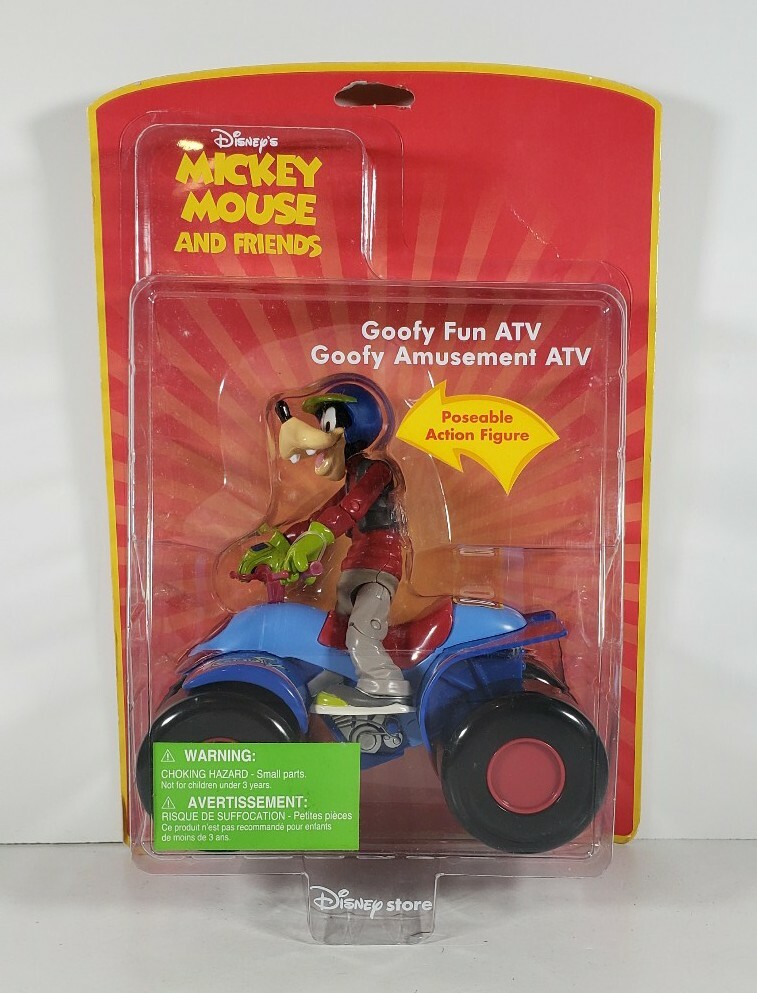 NEW Disney Store Mickey Mouse and Friends Goofy Fun ATV Poseable Action ...