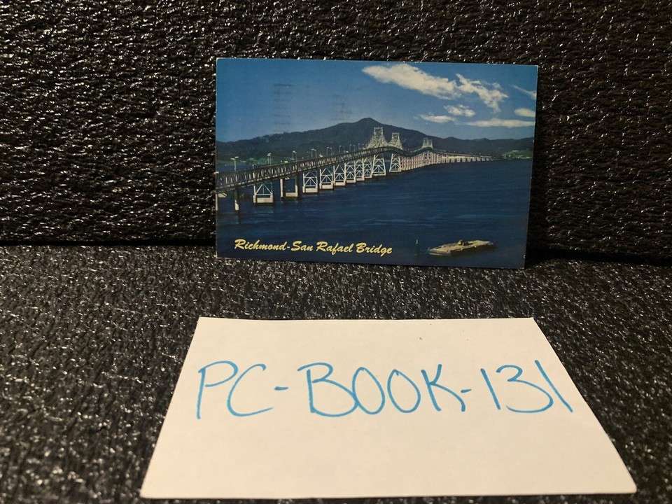 San Rafael Bridge Richmond Virginia Vintage Postcard 1957 Postmark | eBay