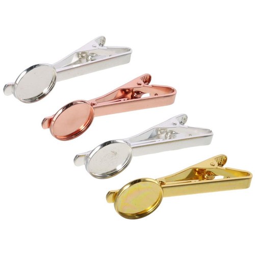 Copper Tie Pins 4 Colors Classic Tie Bar Clips For DIY Jewelry Making ...