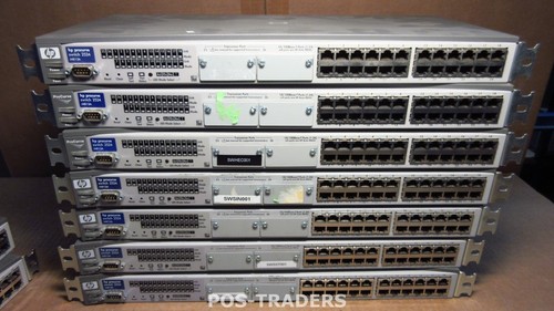 HP 2524 Procurve J4813A switch di rete gestito 24x 10/100 RJ-45 porte ...