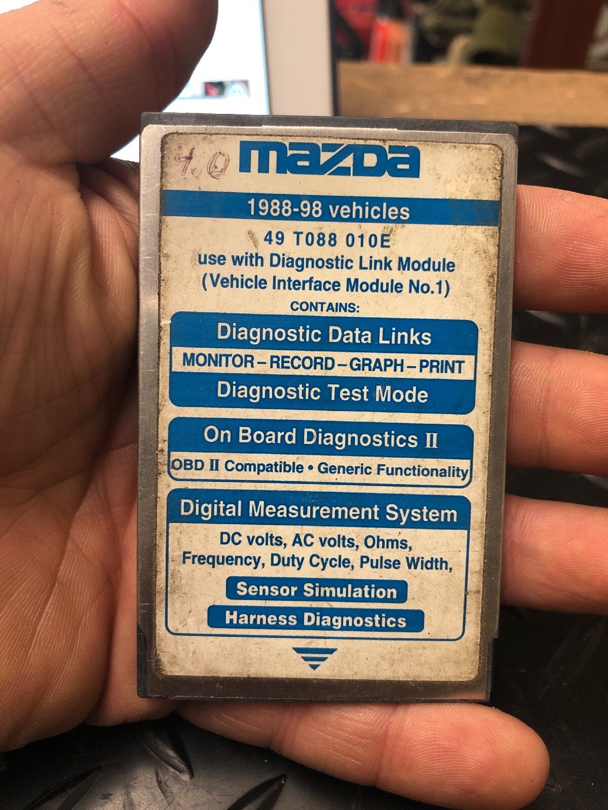 NGC New Generation Star Tester Blue Card Mazda Diagnostic Data Link ...