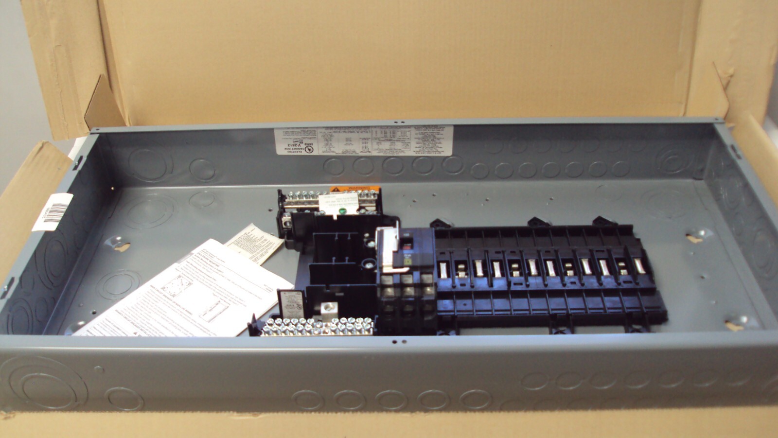 SQUARE D POWER BUS LOAD CENTER, QO327M100 100AMP COPER BUS 27 SPACE 3P ...