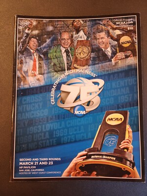 2013 NCAA Men's March Madness Game Program - 2nd & 3rd Rounds San Jose ...