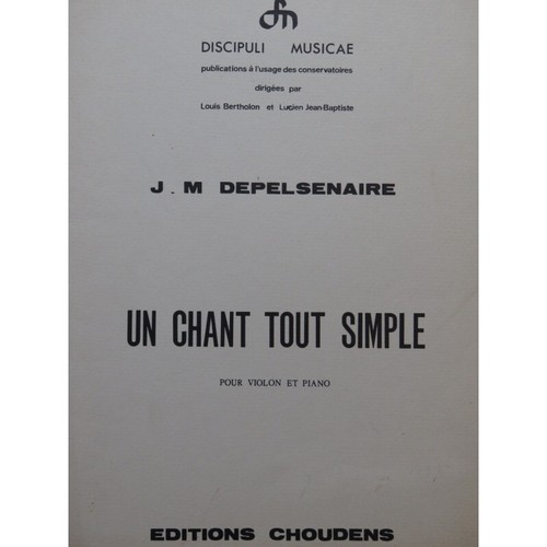 Depelsenaire Jean-Marie Singer Brand Single Violin Piano 1973 | eBay