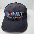 Mobil 1 NASCAR Hat Official Motor Oil Racing Cap Pegasus Logo Black | eBay