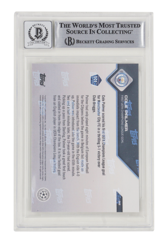 Cole Palmer Signed 2021-22 Topps Now UCL #48 Rookie Card - BGS 10 ...