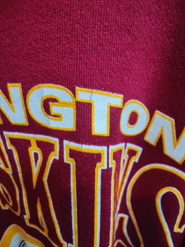 Vintage Washington Redskins Throwback Sweatshirt Adult Large Maroon USA ...
