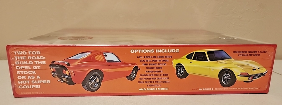 AMT OPEL GT Mini- Muscle Car Kit # AMT729/12 Sealed White Minor Dented ...