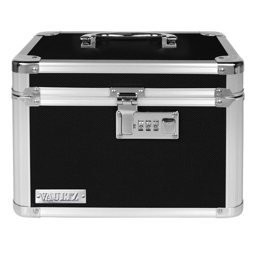 Vaultz Combo Lock Storage Box, Black, Medium Density Fiberboard ...