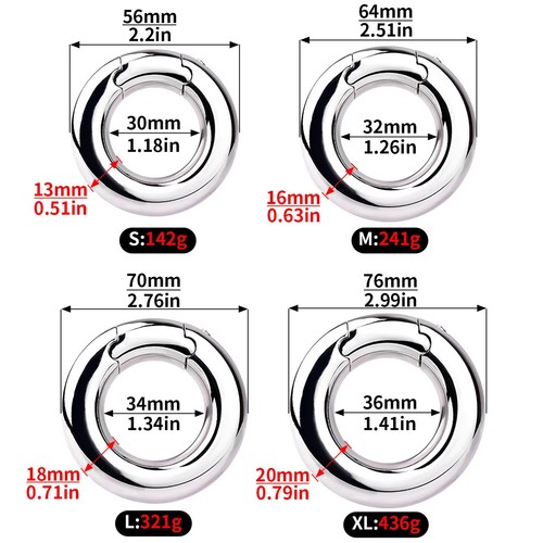 Male Squeeze Testicle Restraint Ball Penis Stretcher Ring Sleeve ...