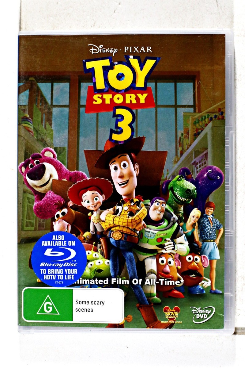Toy Story 3 Dvd Cover Art TOY STORY 3 [Blu Ray 3D + 2D] (2010) Disney
