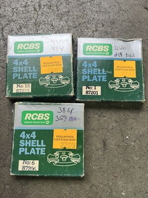 RCBS 4X4 Auto Shell Plate Assembly (872xx)-multiple calibers NO locator ...