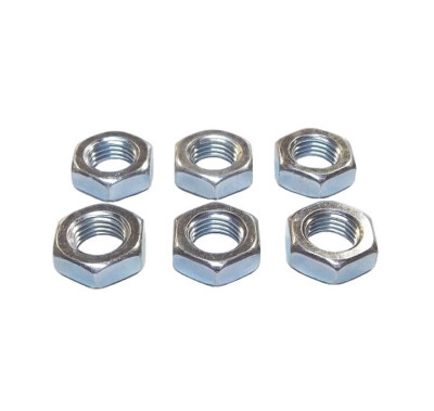 6 PACK METRIC M10 X 1.5 RH STEEL JAM NUTS NUT | eBay