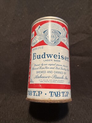 Vintage Budweiser Steel Pull Pull Tab Beer Can. | eBay