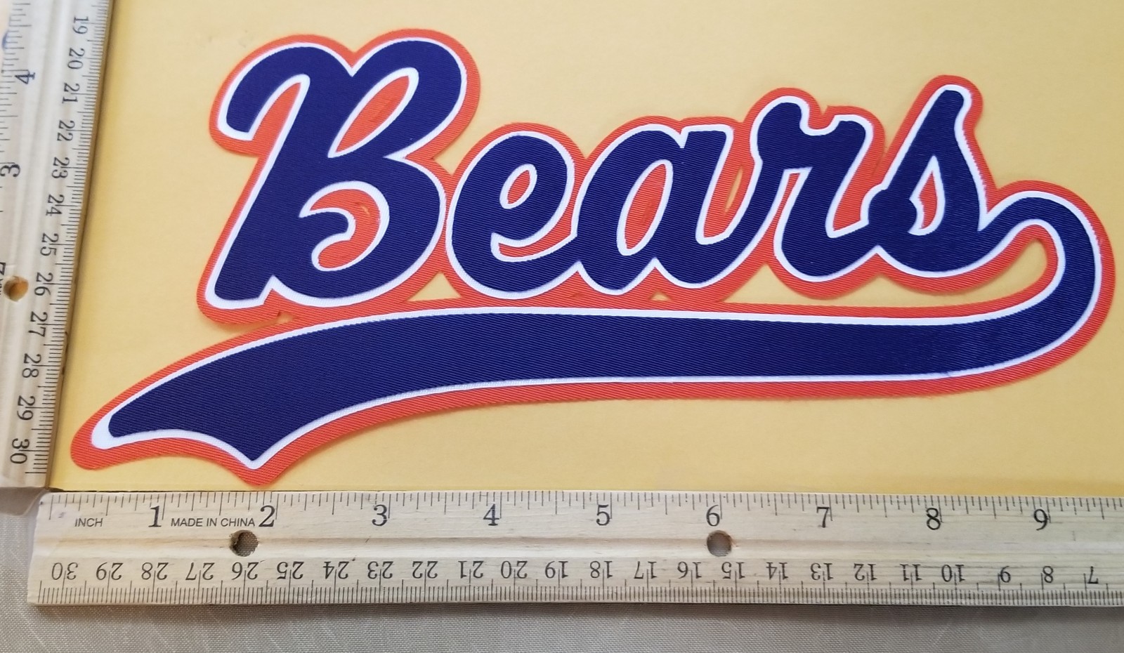 HUGE BEARS IRON-ON PATCH - 4.5" x 10" MANY COLORS AVAILABLE!! | eBay