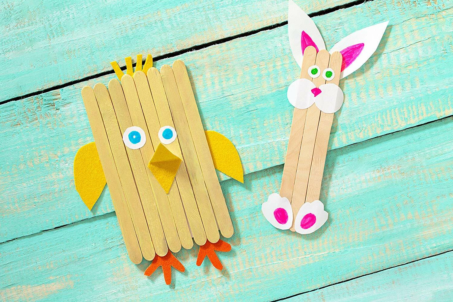 Artlicious - Natural Wooden Food Grade Popsicle Craft Sticks (1000 ...