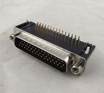 1x DB44 44Pin Male 3 Rows Right Angle D-SUB PCB Solder Cable Adapter ...