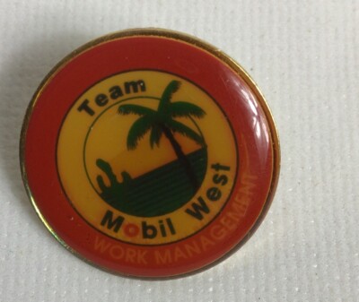 VTG Team Mobil West Lapel Pin Badge Best In West Palm Tree Cactus Oil ...