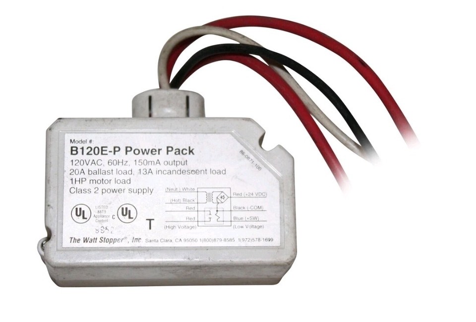 WATT STOPPER B120E-P 120V OCCUPANCY SENSOR POWER PACK 634R | eBay