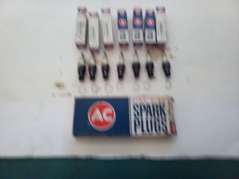 25 N.O.S Ac Fire Ring Spark Plugs And 3 Champion H-10. | eBay