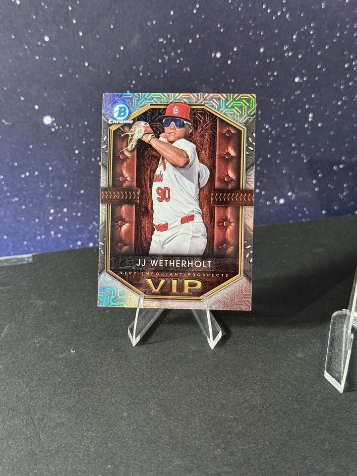 🔥JJ Wetherholt 2025 Bowman 1st Auto #BPA-JW, MOJO 1st, MOJO VIP& GL Insert 💎 | eBay