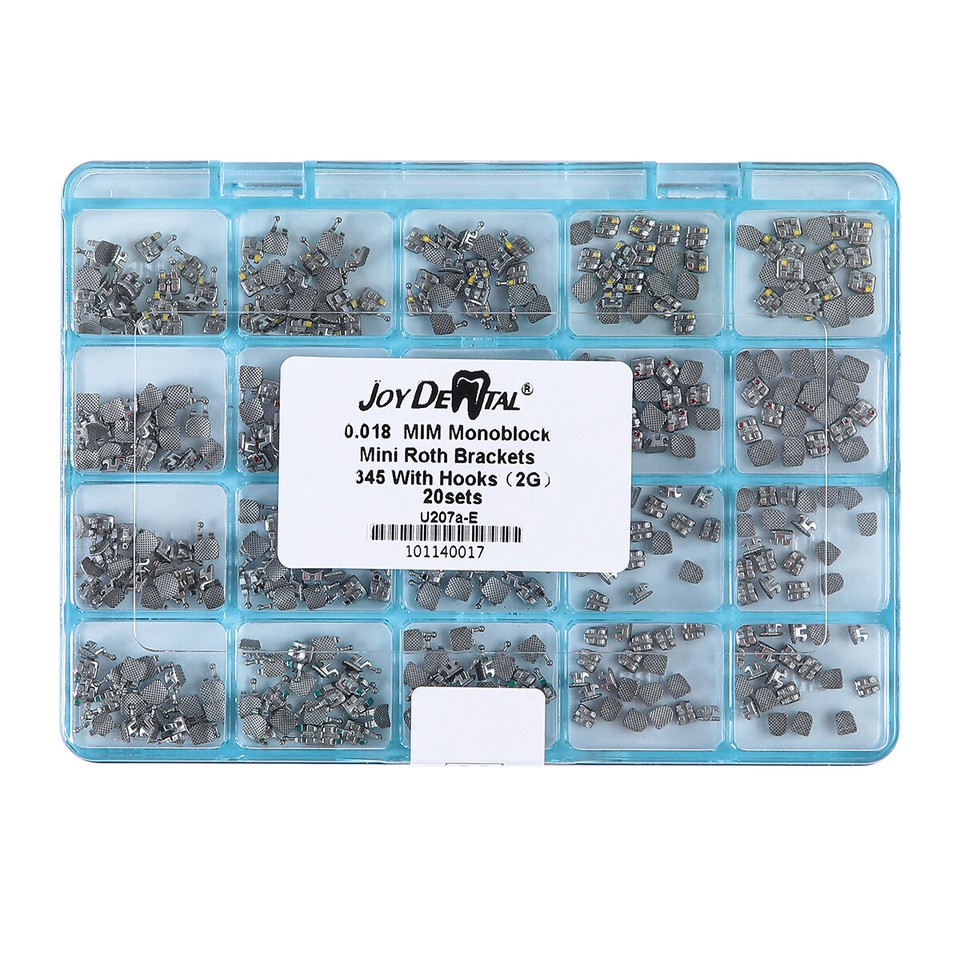 AZDENT Dental Orthodontic MIM Monoblock Brackets Braces Mini Roth/MBT ...