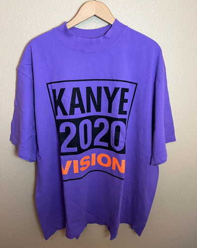 Kanye 2020 Vision Purple T Shirt Size XL Yeezy Vote Kanye West | eBay