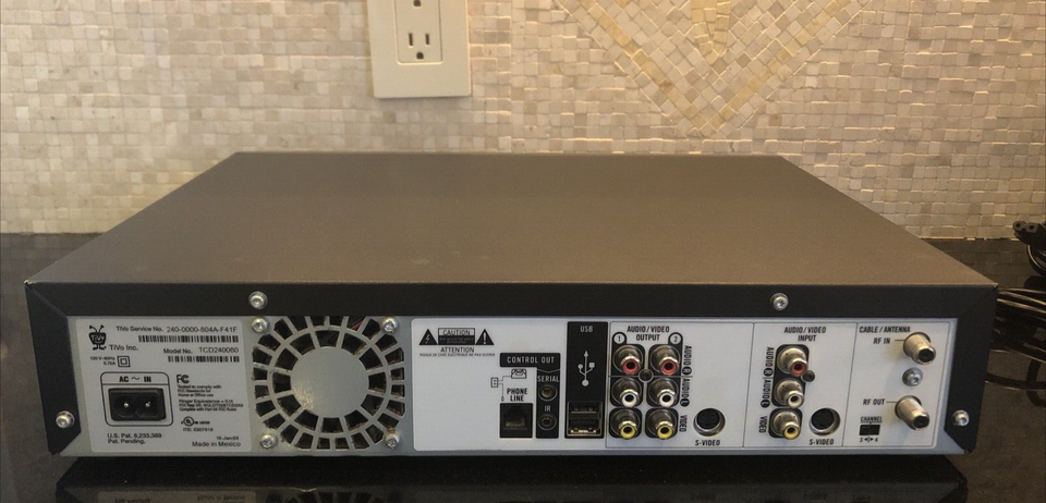 TiVo Series 2 Model TCD240080 40GB DVR Digital Video RECORDER & TiVo ...